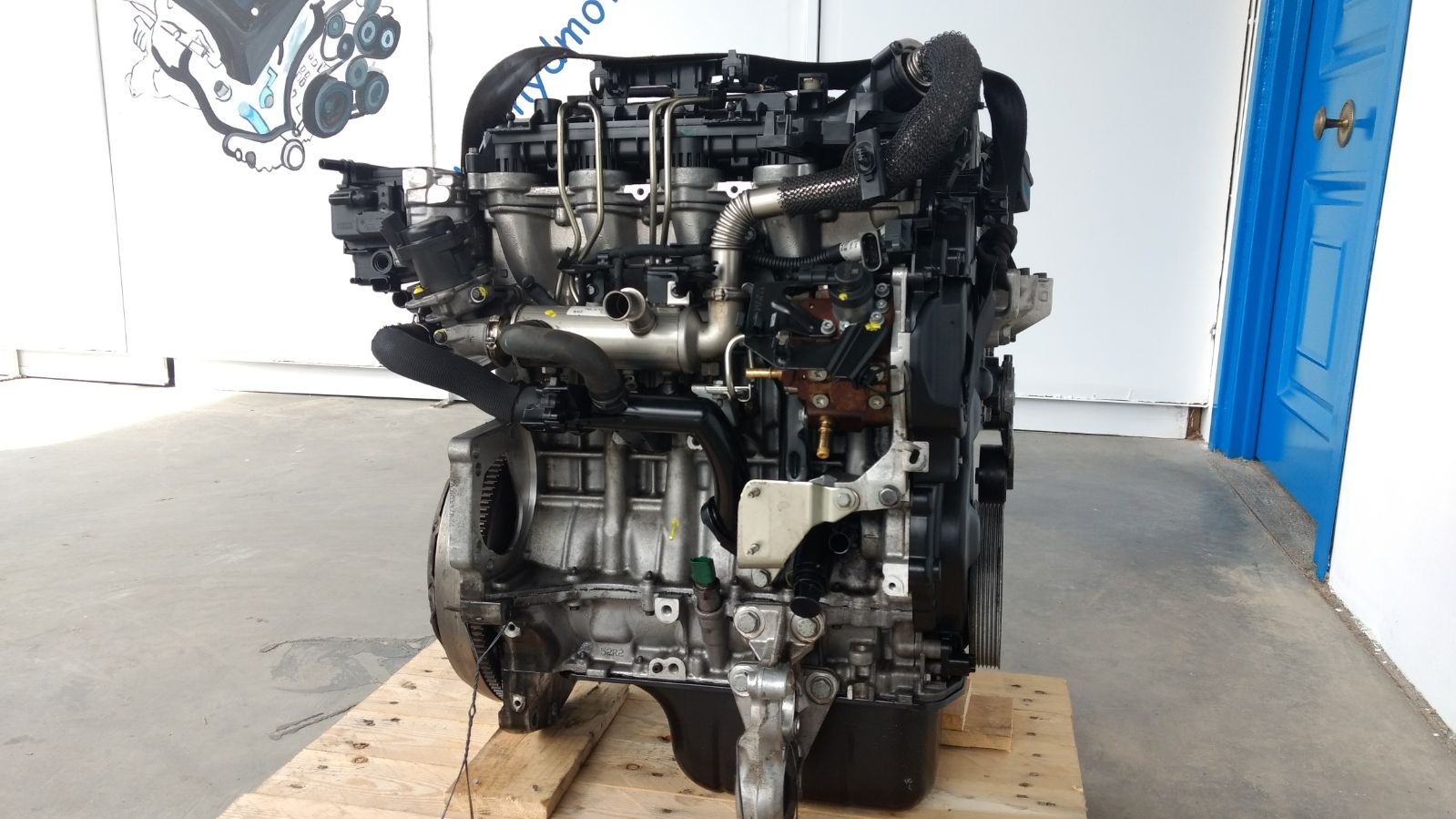 Motor CITROEN C4 1.6 Hdi 109Cv segunda mano Ref 9H01